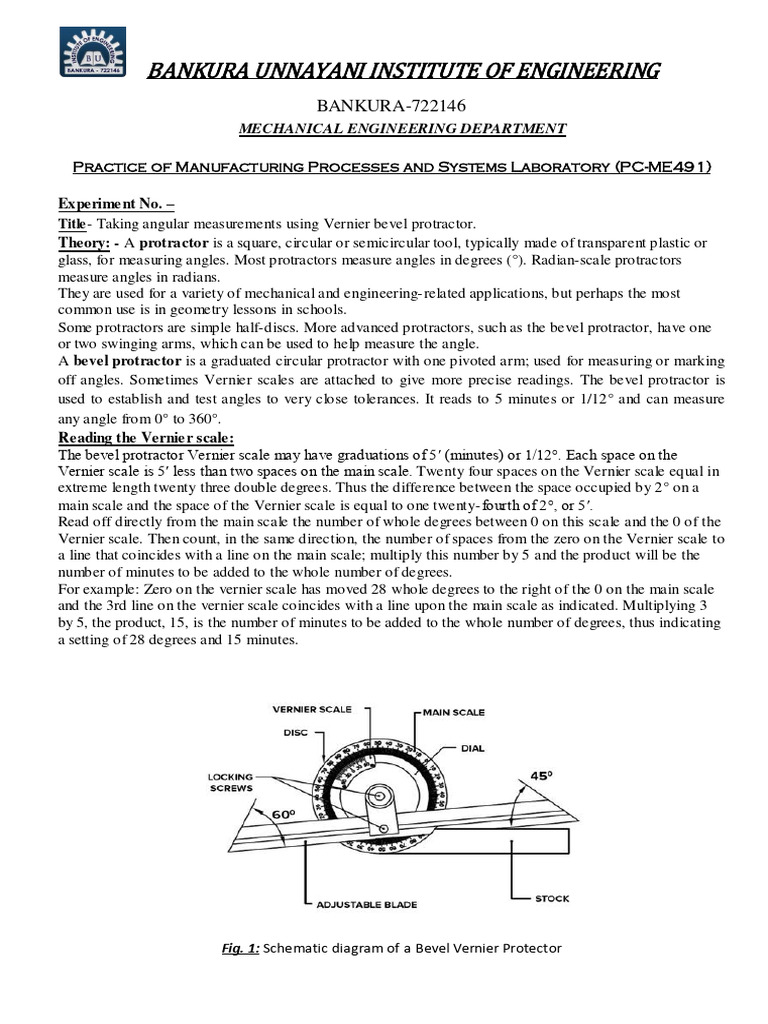 Vernier Bevel Protector-1 | PDF | Angle | Probability And Statistics