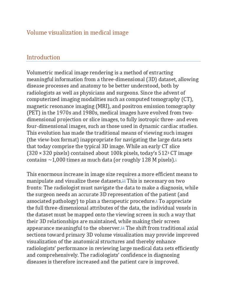 Volume Visualization in Medical Image | PDF | Shader | Graphics Processing Unit
