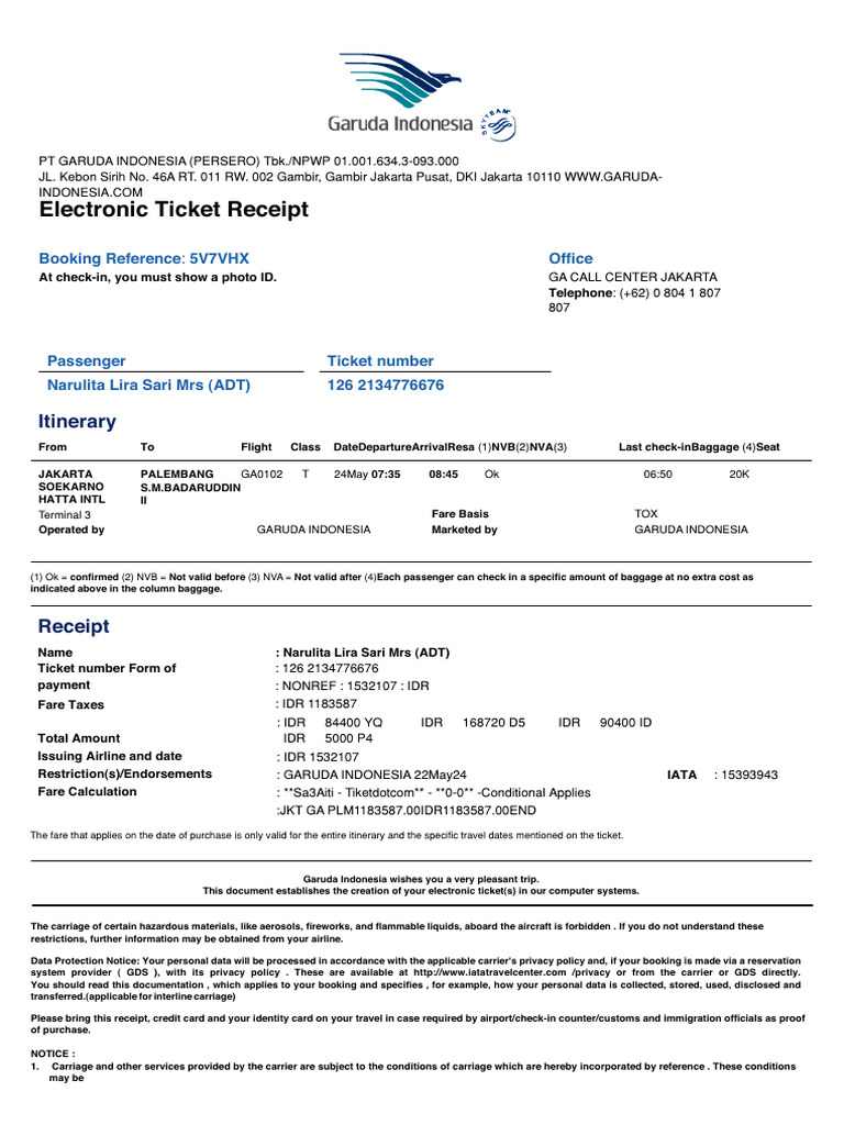 Your Electronic Ticket Receipt-7 | PDF