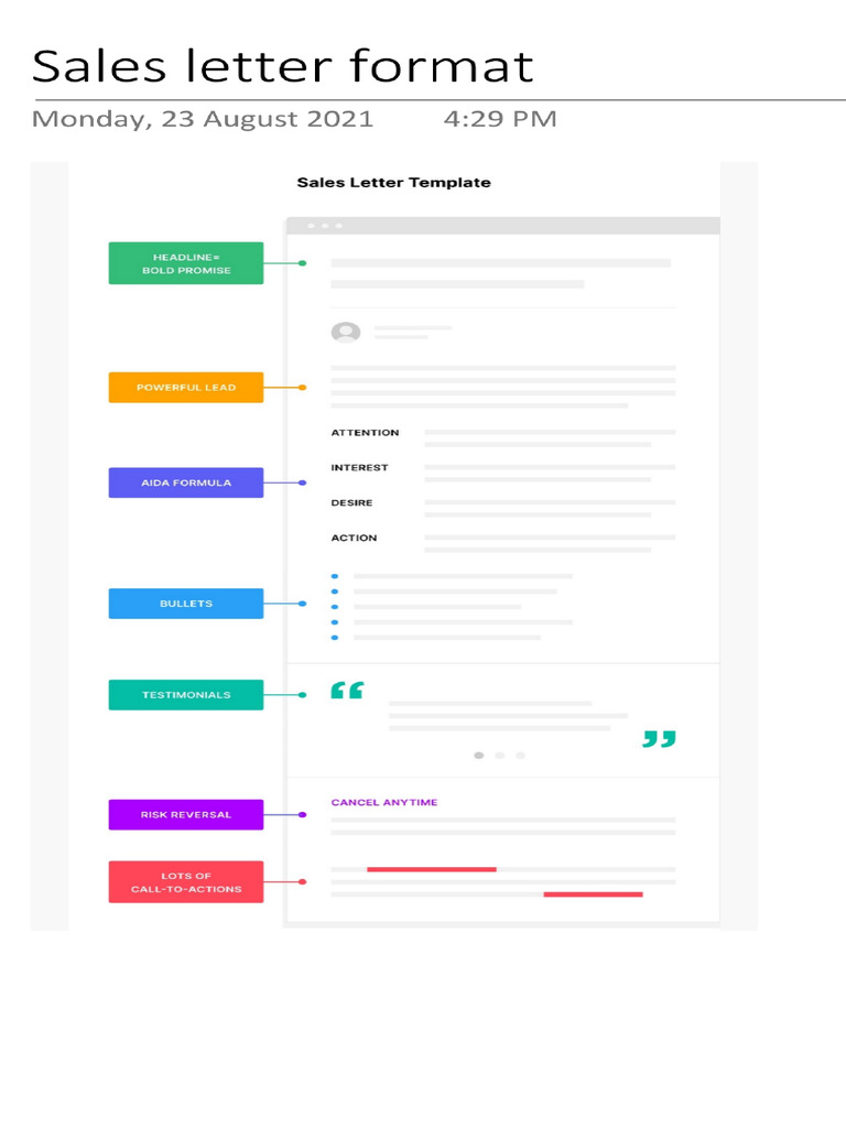 Sales Letter Format | PDF