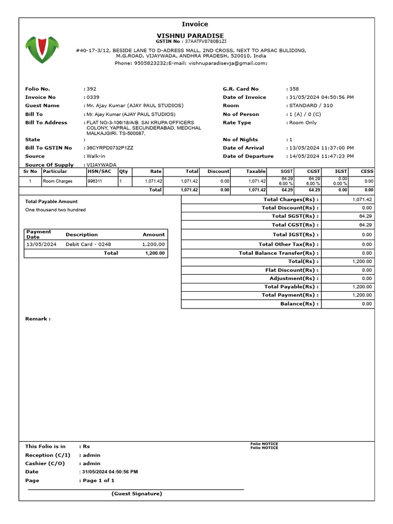 Mr. Ajay Room Bill | PDF | Public Finance | Taxation