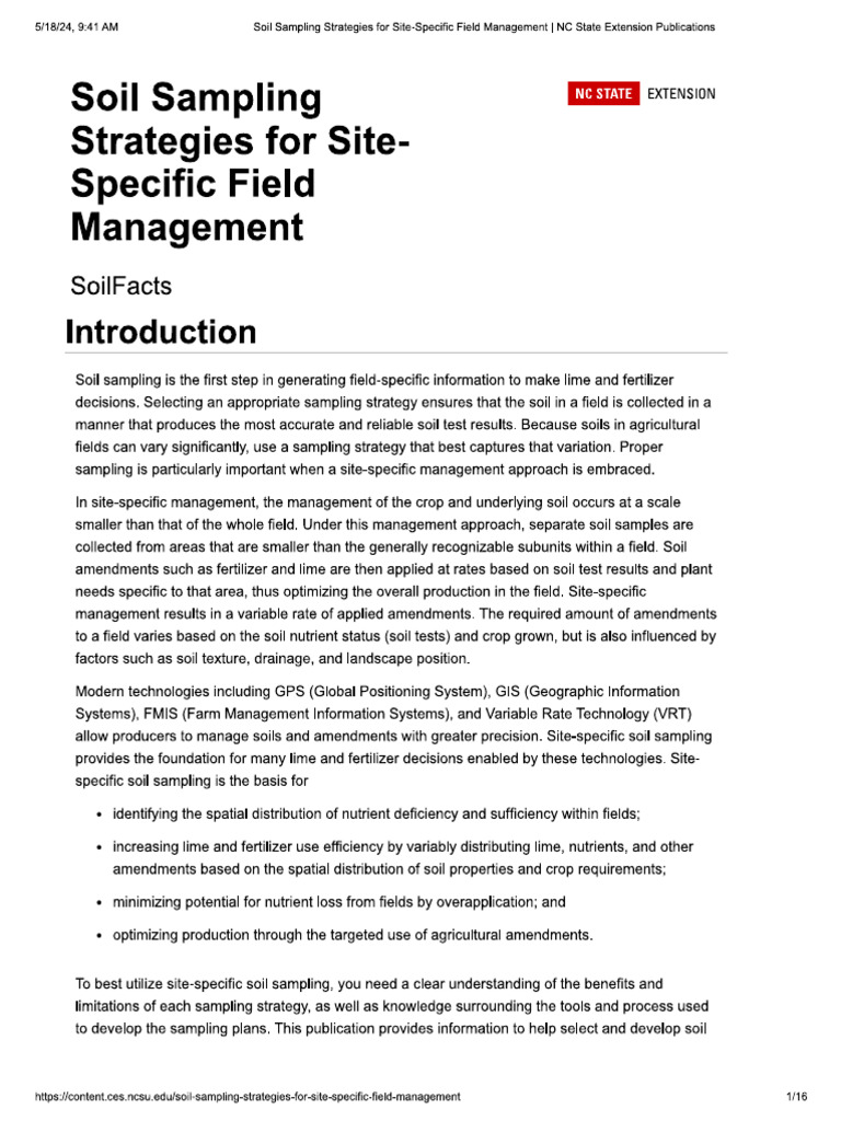 soil sampling strategies | PDF