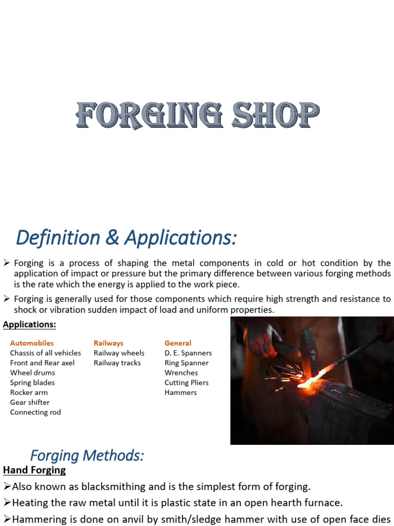 Forging Workshop | PDF | Forging | Forge