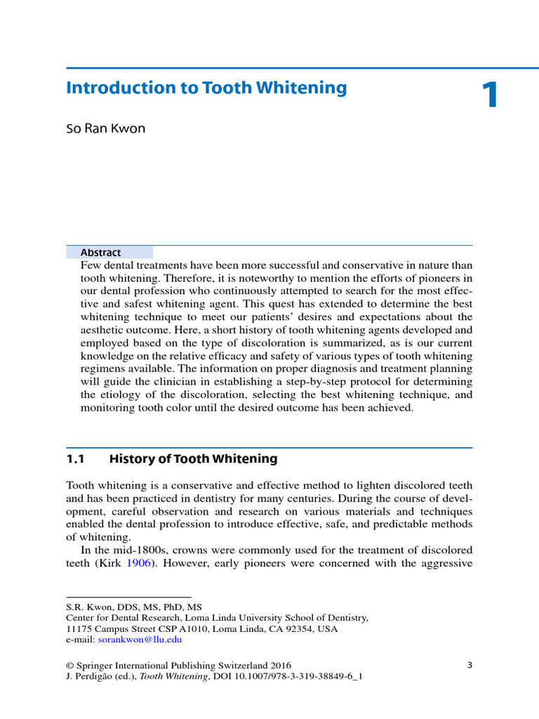 Tooth Whitening | Download Free PDF | Dentistry | Dental Anatomy