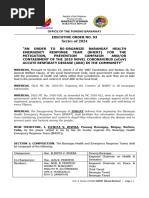 Barangay Organizational Chart 2021 | PDF