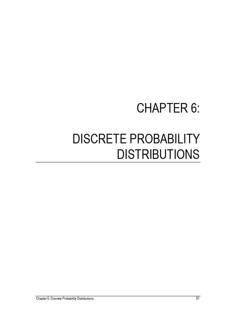 ST130 - Chapter 6 | PDF | Probability Distribution | Expected Value