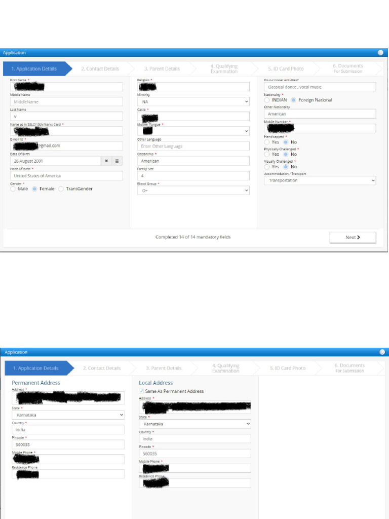 Sample Application | PDF