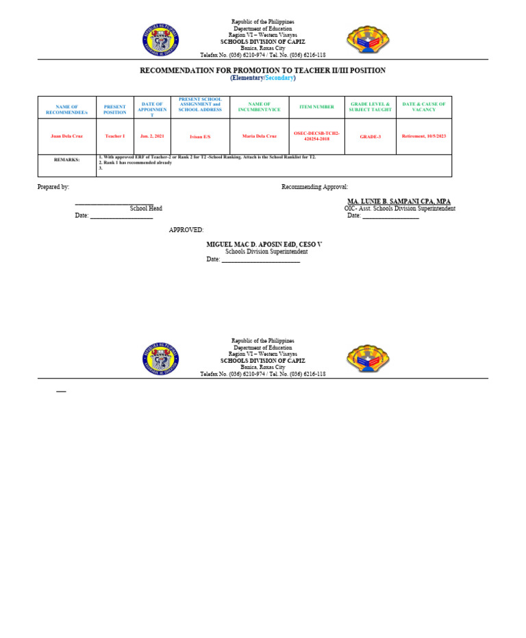 New Template Recommendation For T2 T3 | PDF | Philippines | Government