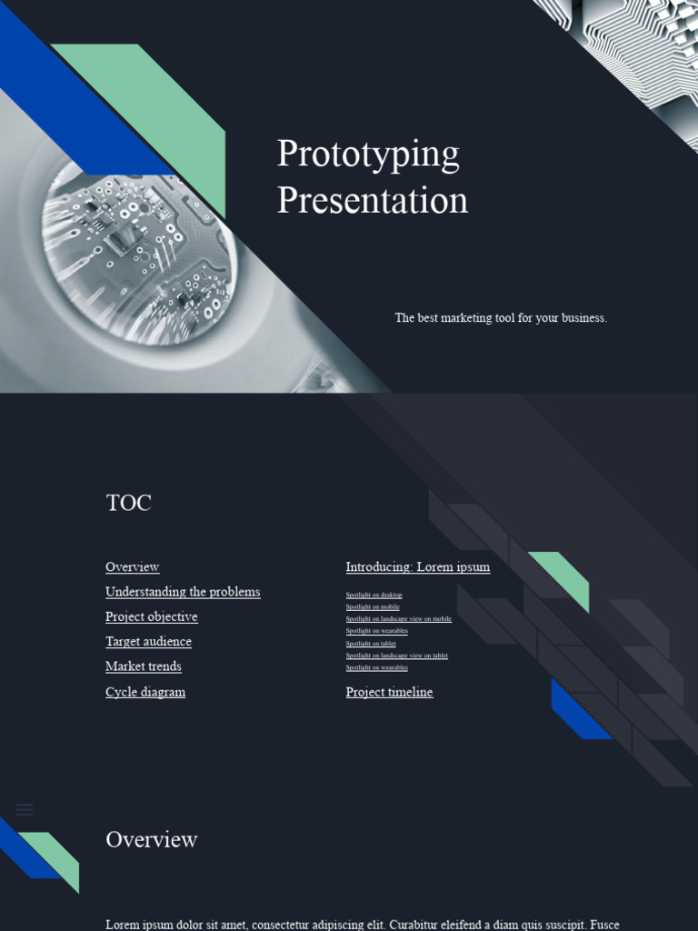 Prototyping Presentation for Marketing | PDF | Career & Growth ...