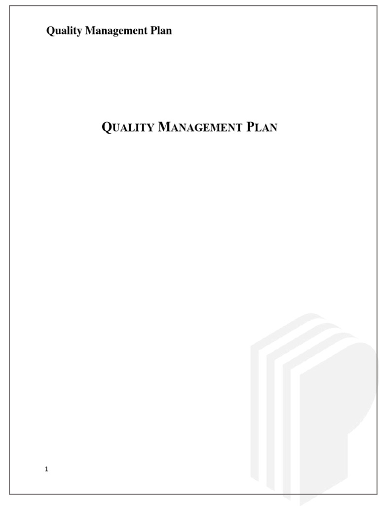 TUTORIAL 5. Quality-Management-Plan | PDF | Quality Management | Quality Assurance