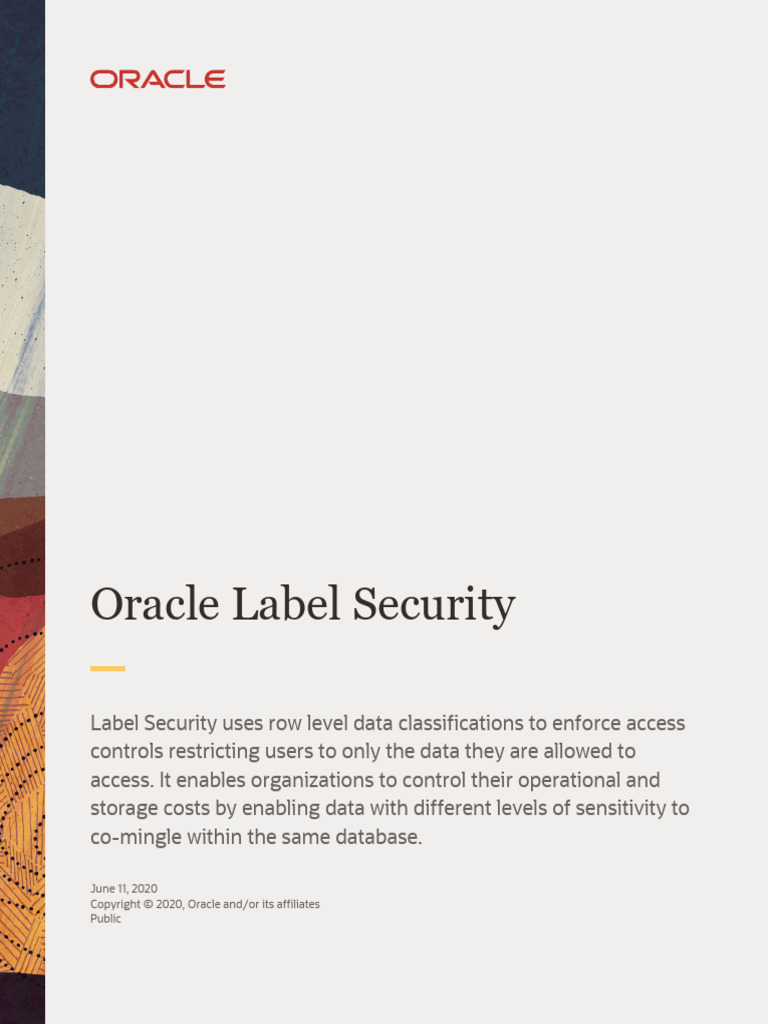 WP Dbsec Ols | PDF | Databases | Classified Information