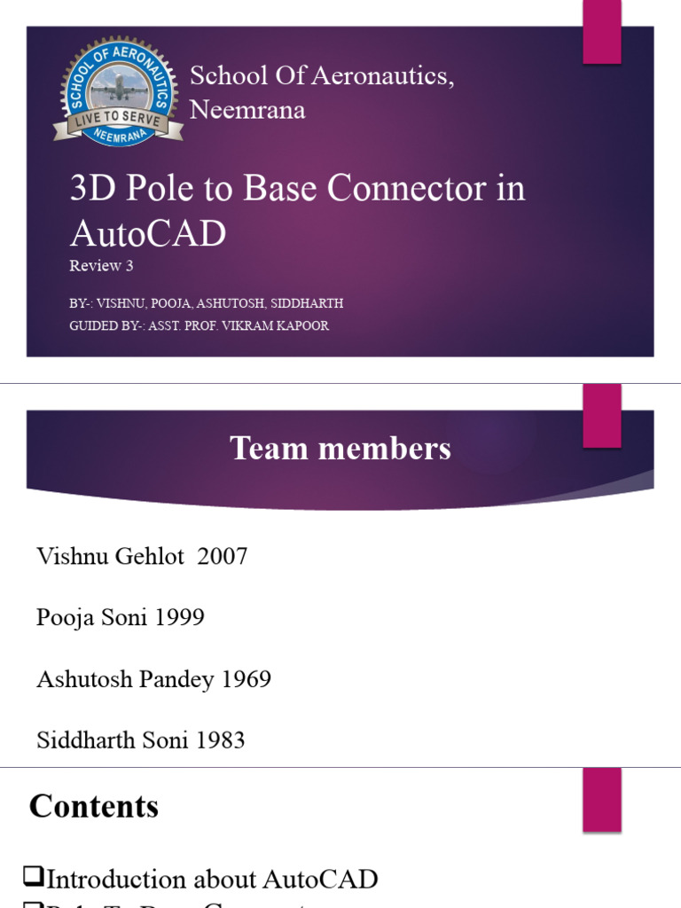 AutoCAD 3D Connector Guide | PDF | Art | Technology & Engineering