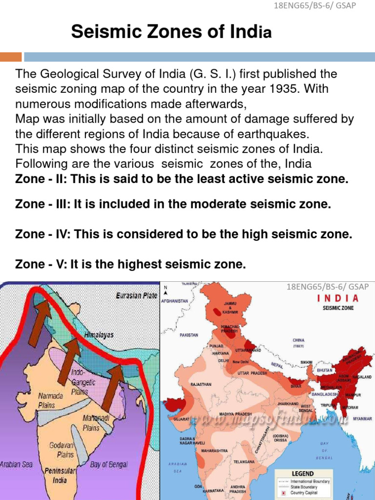 Sesmic Zone - India | PDF | Natural Events | Solid Mechanics
