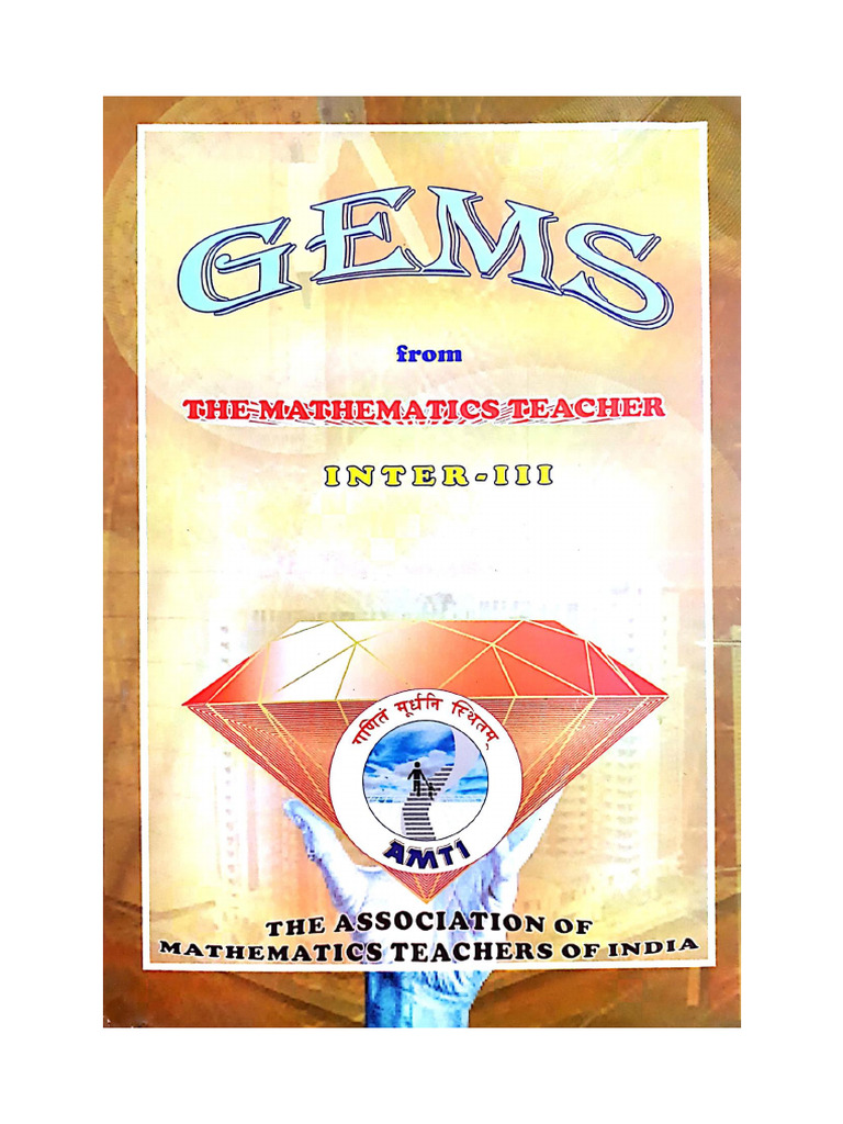 AMTI Gems Inter III From The Mathematics Teacher Ramanujan Contest by S ...