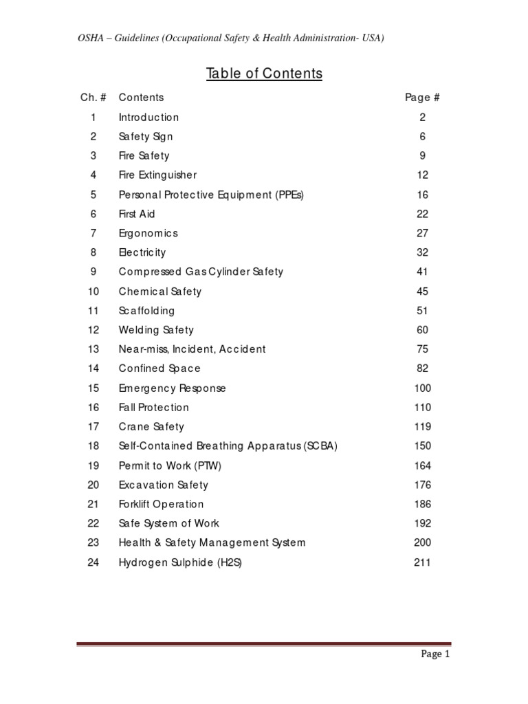 Osha Book | Download Free PDF | Personal Protective Equipment ...