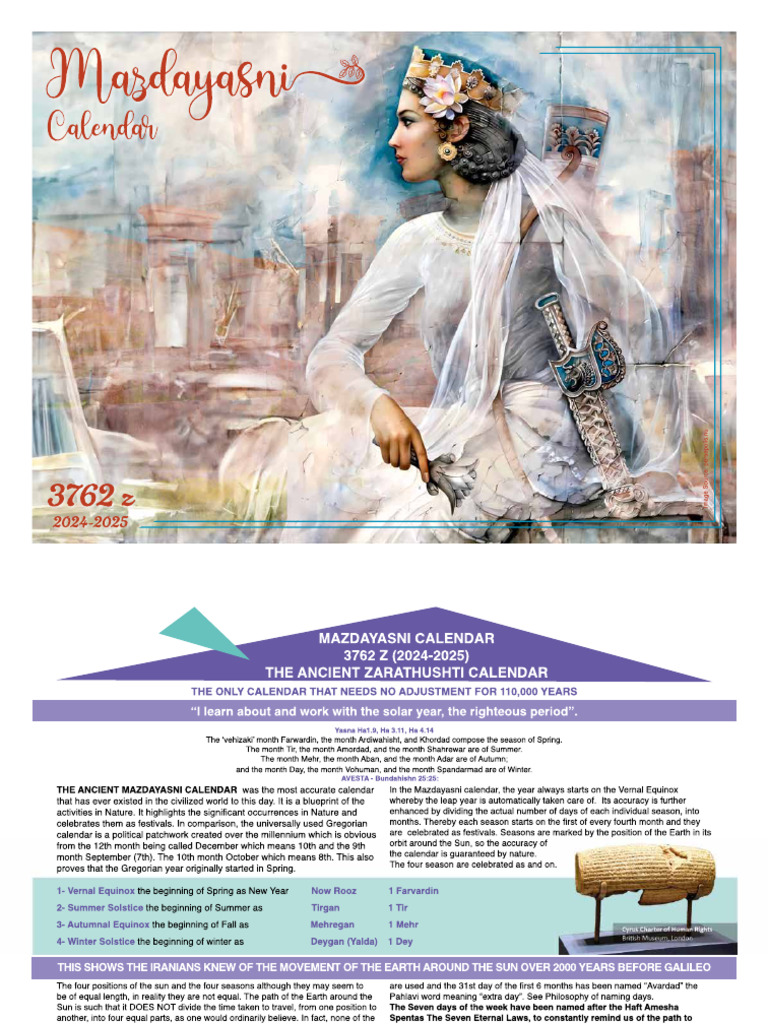Zoroastrian Calendar Insights | PDF | Zoroastrianism