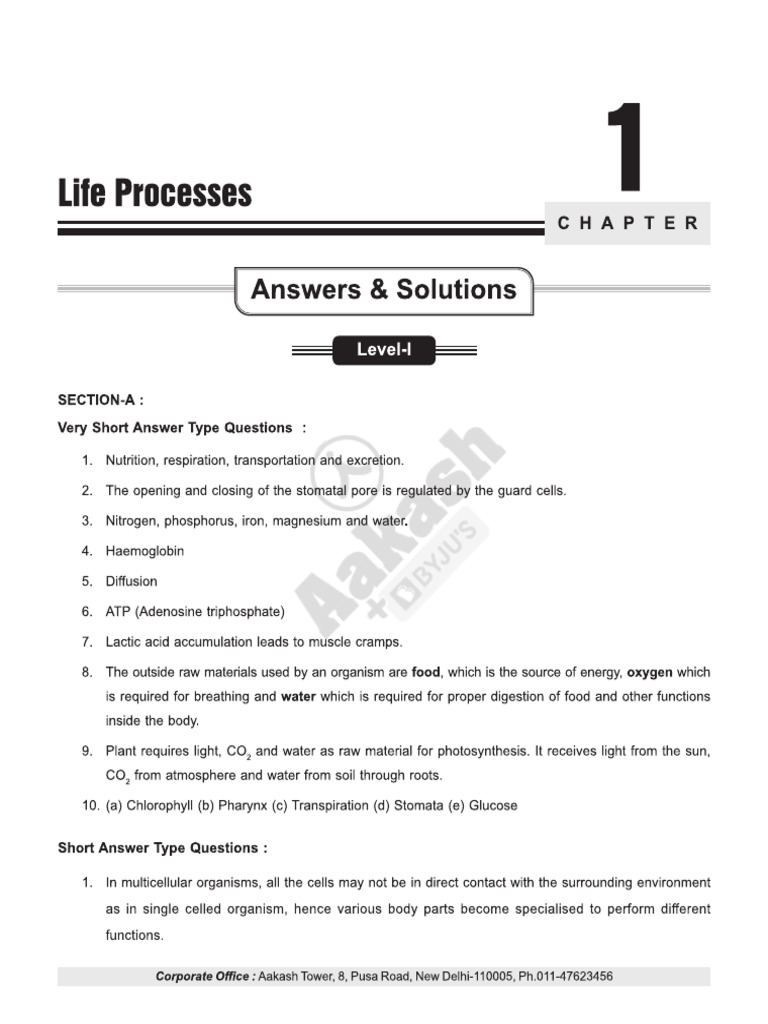 CLS FOU 24 25 X Bio Module 1 Level 1 Chapter 1 | PDF