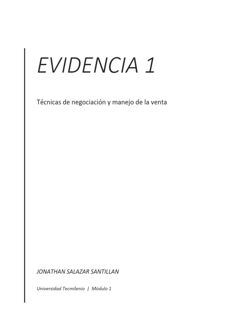 Evidencia 1 | PDF | Marketing | Calidad (comercial)