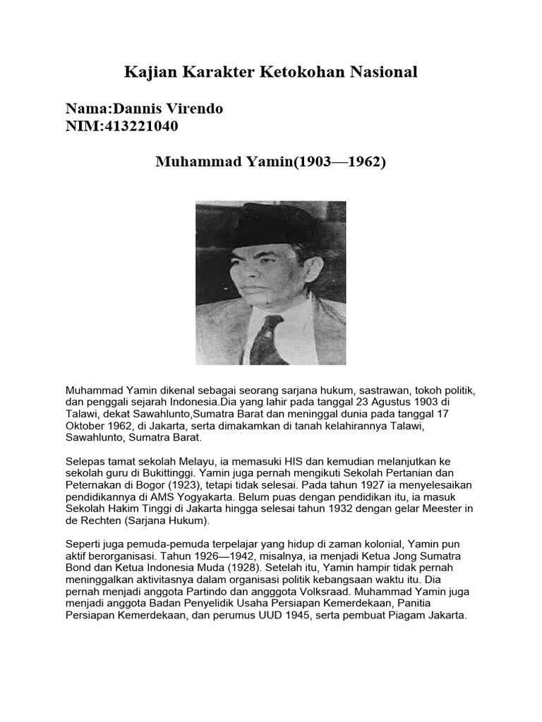 Kajian Karakter Ketokohan Nasional | PDF