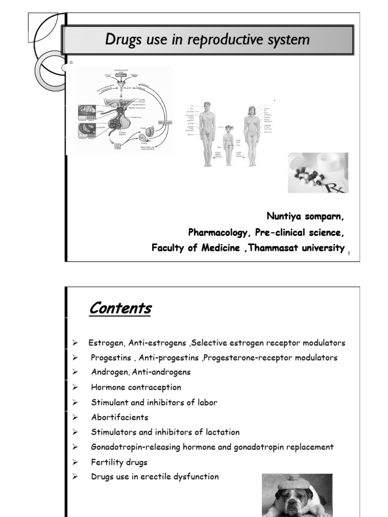 Drugs Use in Reproductive System Drugs U | PDF