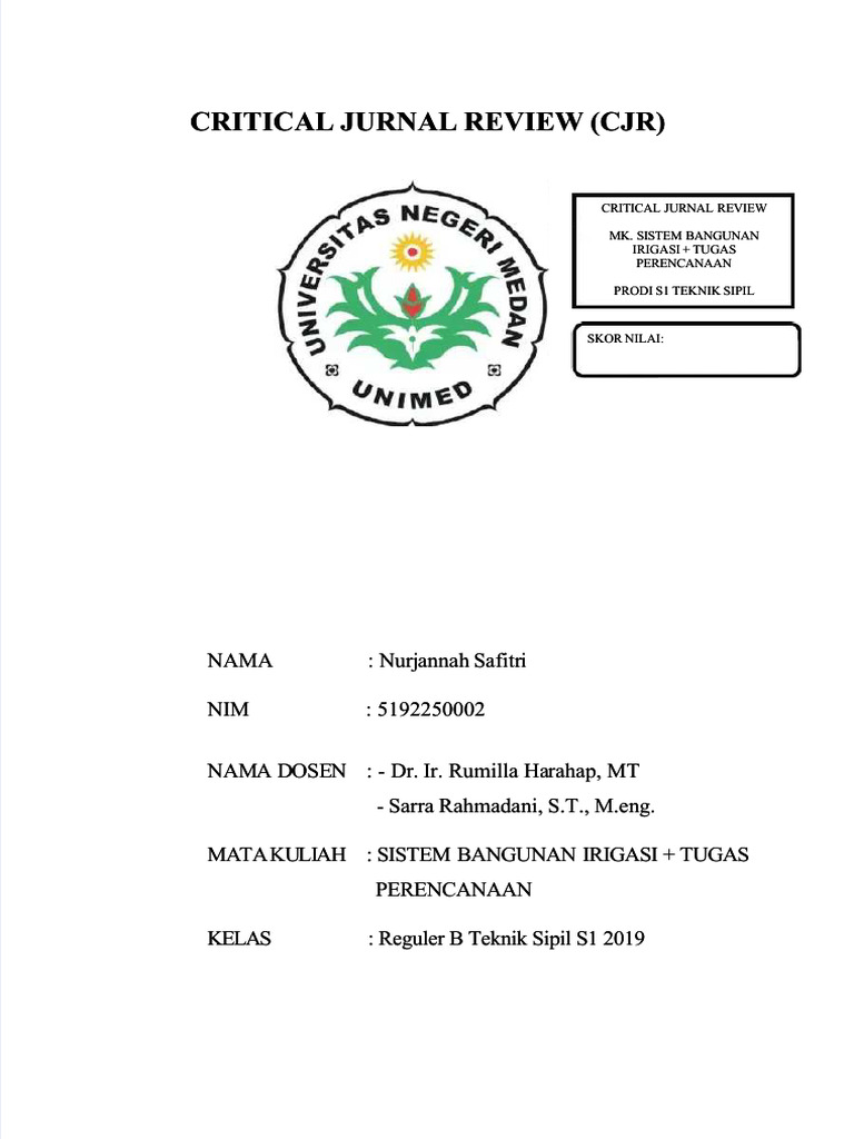PDF CJR Irigasi Nurjannah - Compress | PDF