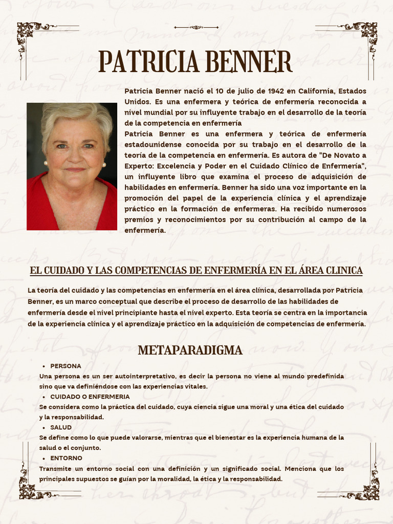 Patricia Benner | PDF | Enfermería
