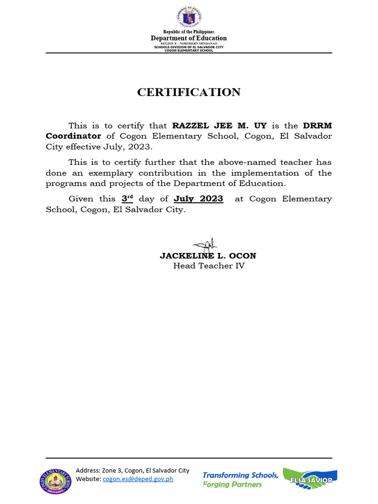 new designation | PDF | Philippines | Government Institutions