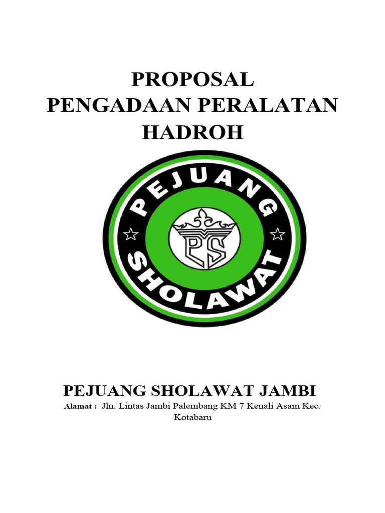 Proposal Pengadaan Alat Hadroh Dan Kostum | PDF | Perjalanan