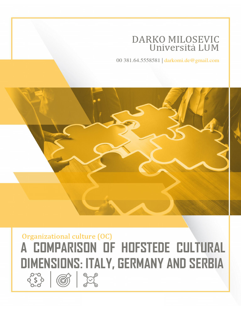 A Comparison of Hofstede Cultural Dimens | PDF | Social Psychology ...