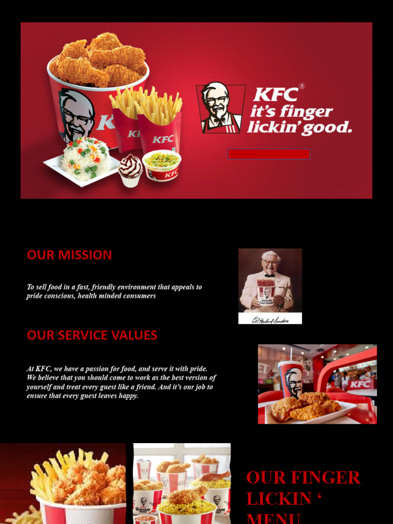 KFC Menu & Deals: Fast, Friendly Service | PDF