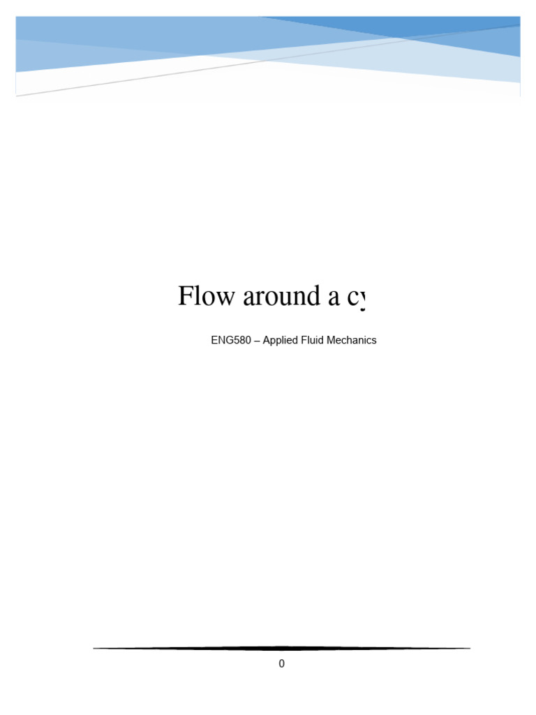 Flow Around Cylinder | Download Free PDF | Wind Tunnel | Drag (Physics) Flow Around Cylinder | Download Free PDF | Wind Tunnel | Drag (Physics)