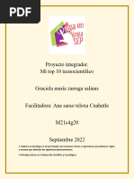 Proyecto Integrador Modulo 21 Prepa en Linea Sep | PDF