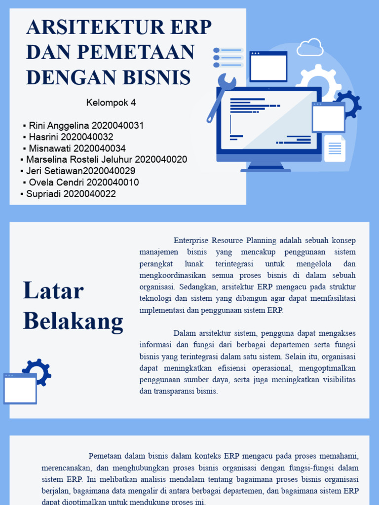 Kelompok 4 (ARSITEKTUR ERP) ) | PDF