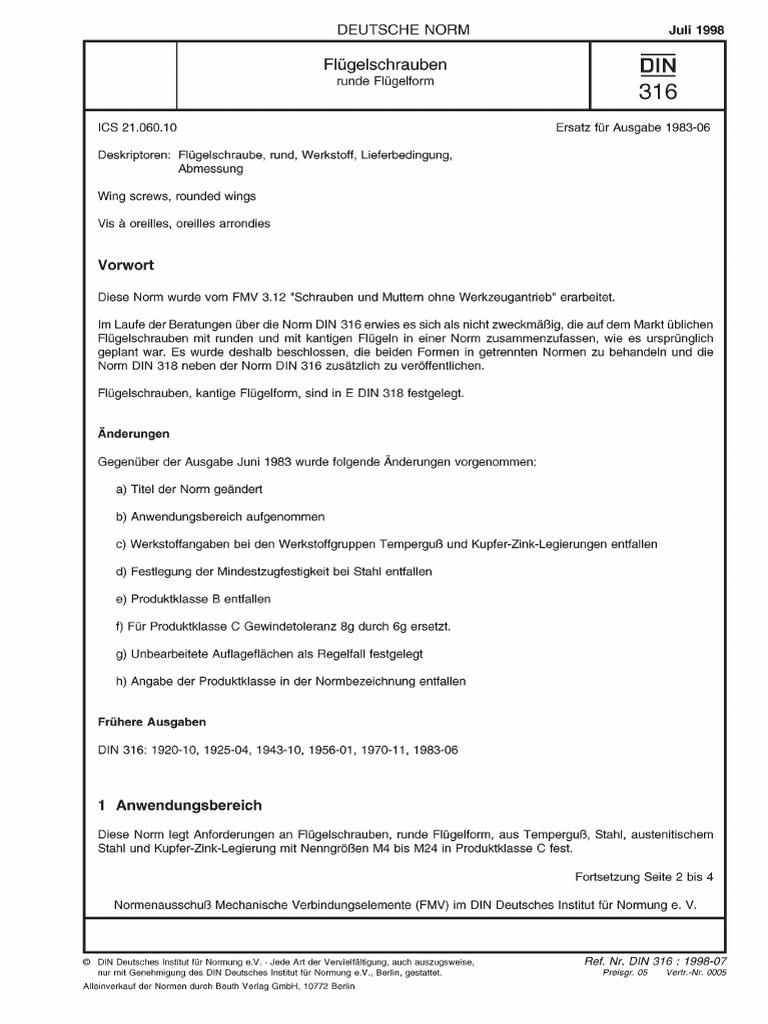 DIN 316 | PDF