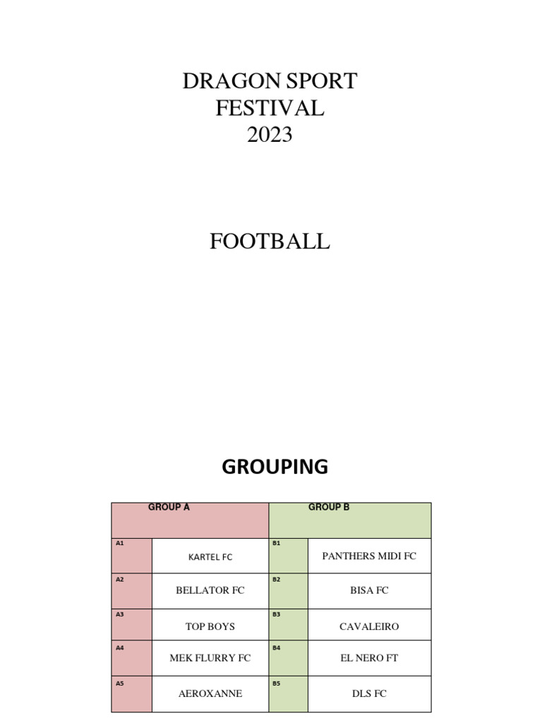 Football Games Schedule COMPLETE | PDF