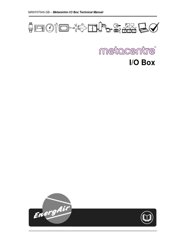 Metacentre I/O Box Technical Manual | PDF | Power Supply | Menu (Computing)