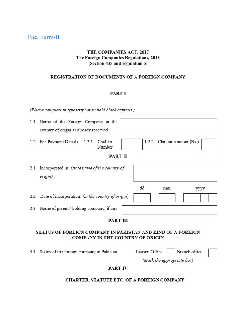 FNC Form II | PDF | Private Law | Justice