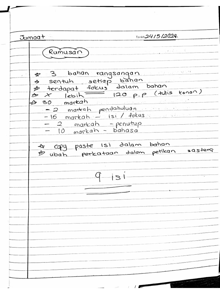 Nota Rumusan | PDF