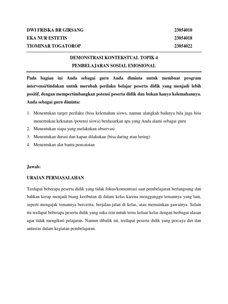 02.01.3-T4-5 Demonstrasi Kontekstual - Dwi Friska BR Girsang | PDF