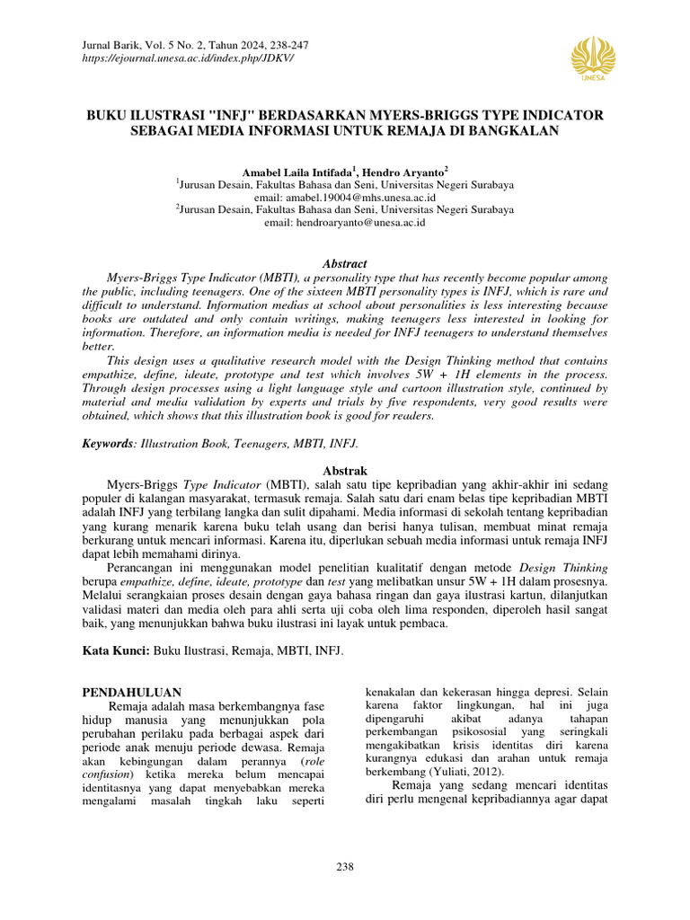 Buku Ilustrasi INFJ untuk Remaja Bangkalan | PDF | Sains & Matematika