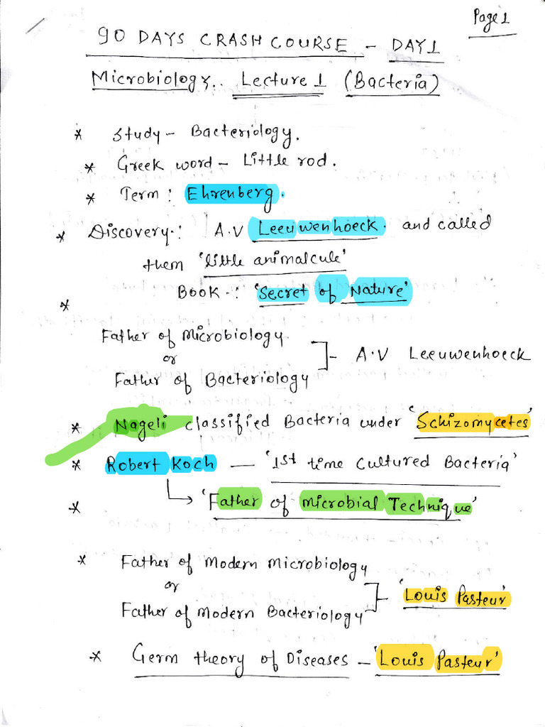Microbiology Lecture Notes on Bacteria | PDF