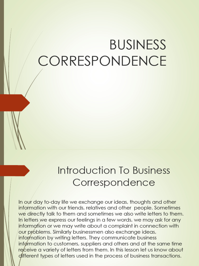 U1C1-Business Correspondence | PDF | Envelope | Customer