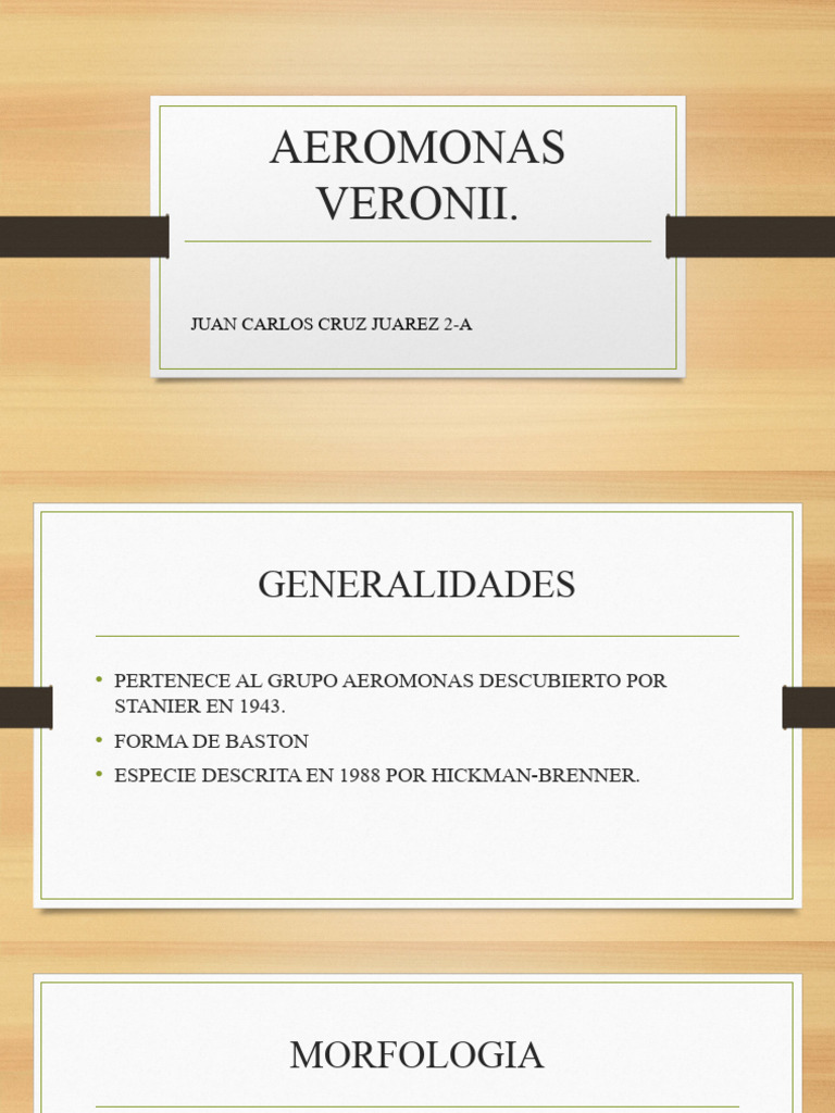 Aeromonas veronii: Características y Patología | PDF | Infección ...