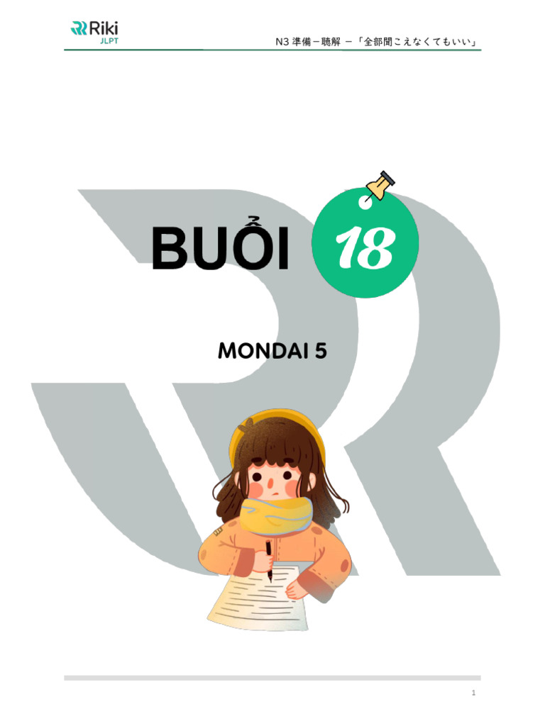 ChoukaiN3 - Buổi 18 - Mondai 5 | PDF