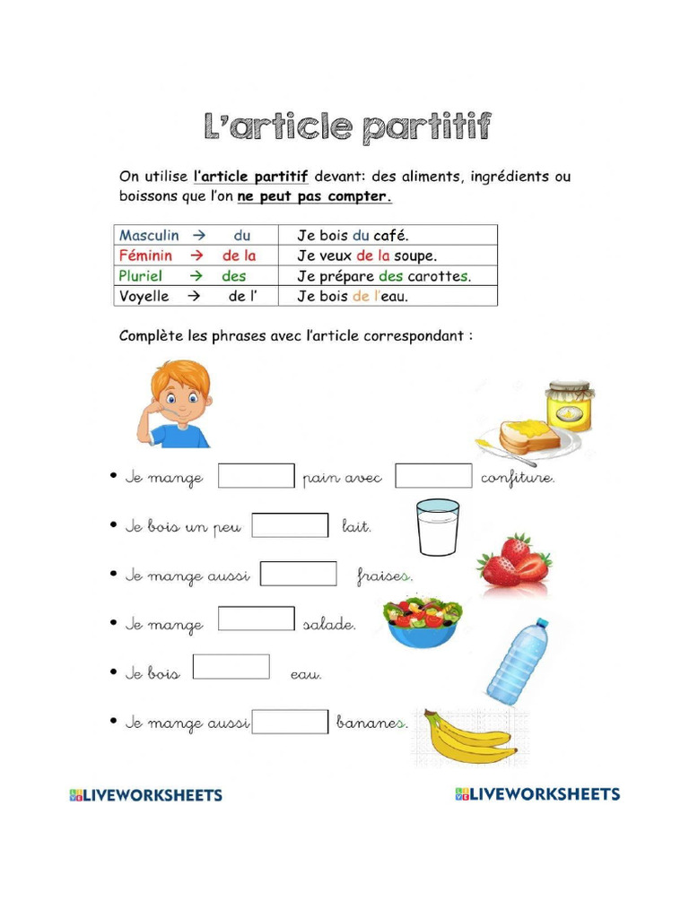 Exercice Partitifs | PDF