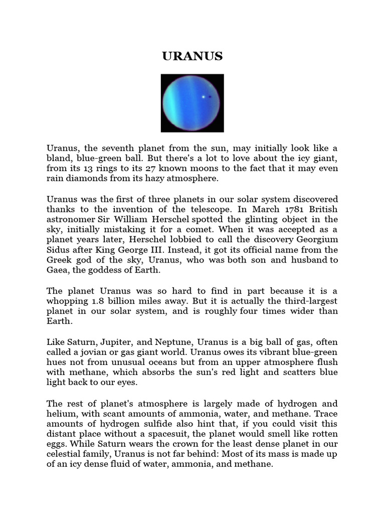 Article Uranus | PDF