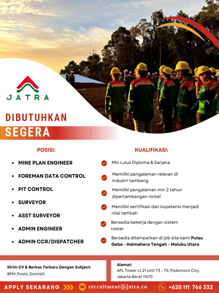 Flayer Kebutuhan SDM Site Gebe-1 | PDF