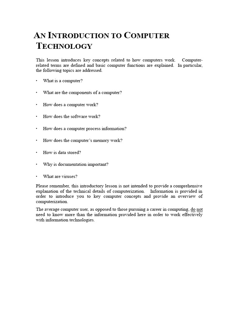 Understanding The Computer | Download Free PDF | Computer Data Storage | Floppy Disk