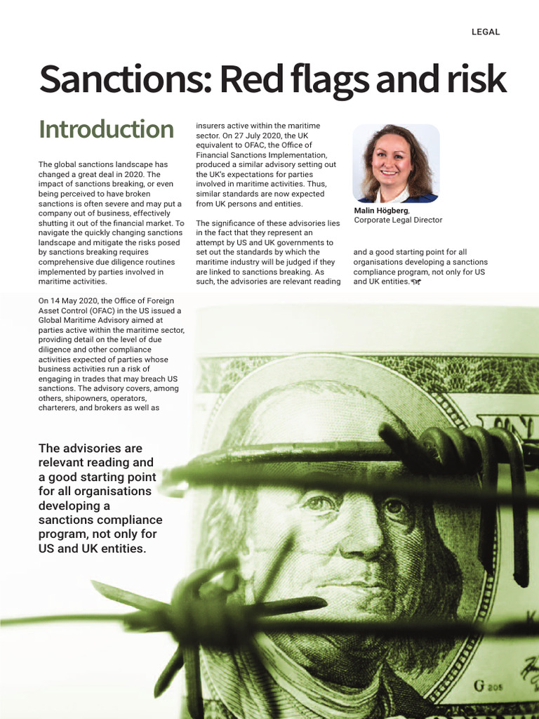 Sanctions - Red Flags & Risks | PDF | Regulatory Compliance | Office Of ...