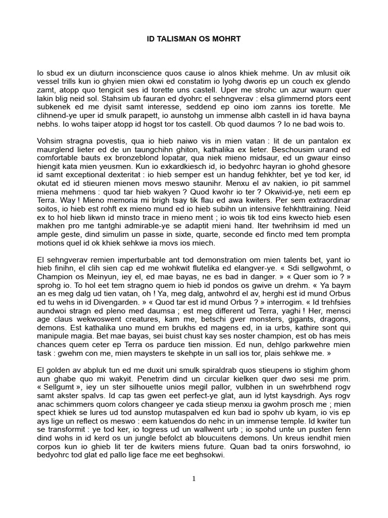 Talisman Os Mohrt | PDF